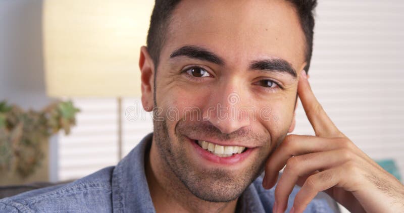 Happy Puerto Rican smiling stock image. Image of cheerful - 44820023