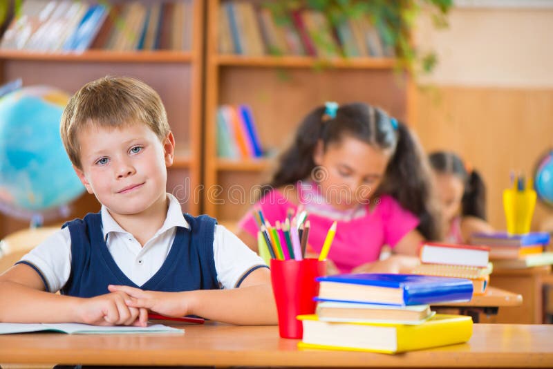Diligent pupils stock image. Image of primary, people - 13625895