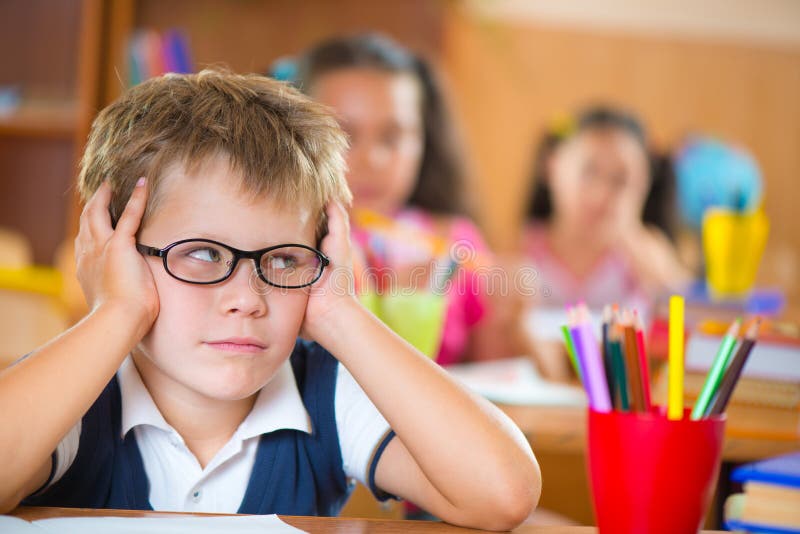 Happy pupils at school stock photo. Image of education - 37564764