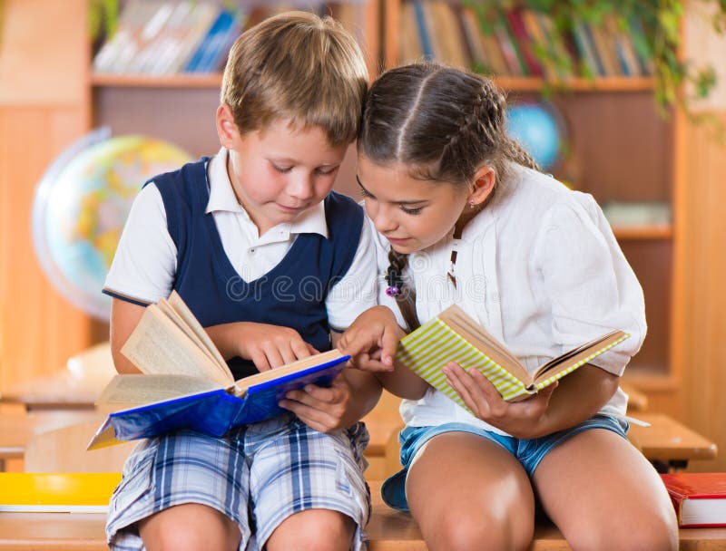 Happy pupils at school stock image. Image of happy, class - 37564927