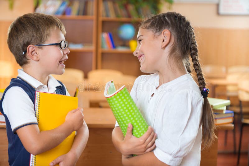 Happy pupils at school stock photo. Image of people, cheerful - 37565004