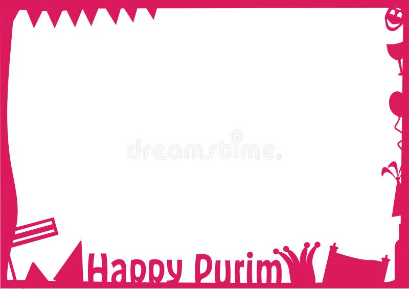 Purim frame stock vector. Illustration of carnival, banner - 84962895