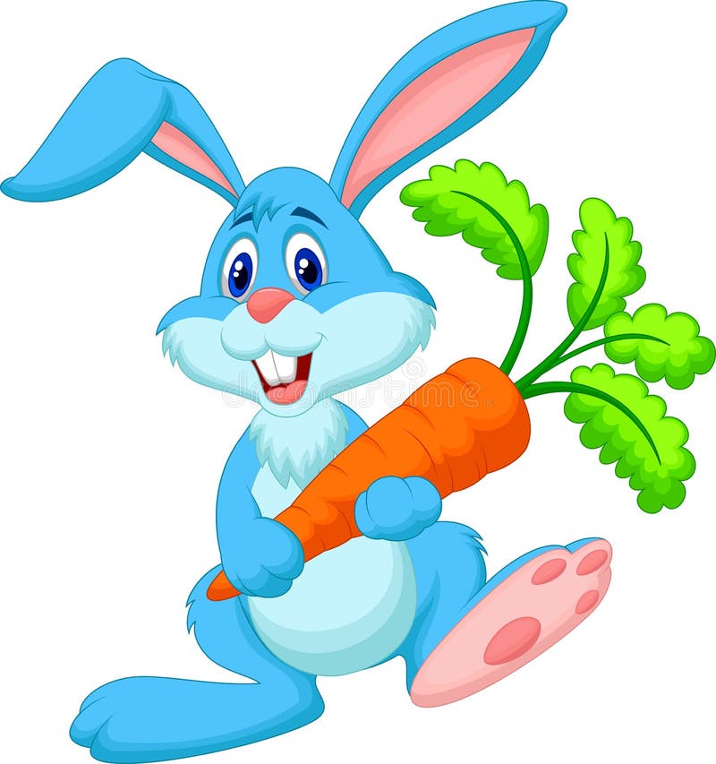 White Rabbit Carrot Cartoon Stock Illustrations – 6,105 White Rabbit ...