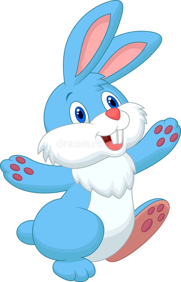 Happy Rabbit Cartoon Holding Carrot Stock Vector - Illustration of ...