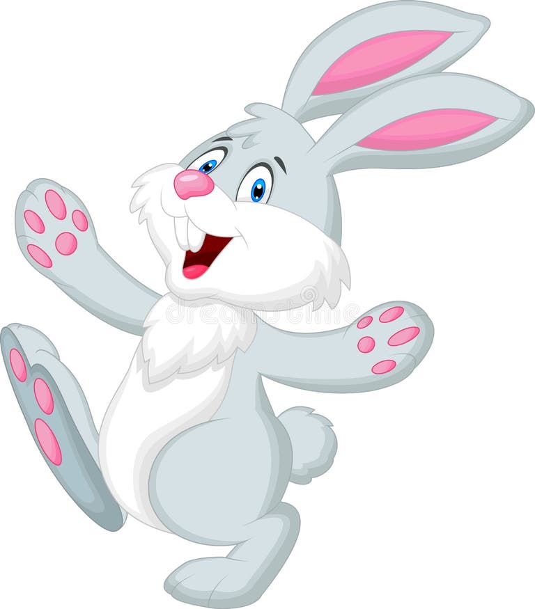 Cute Rabbit Grey Cartoon Stock Illustrations – 4,316 Cute Rabbit Grey ...
