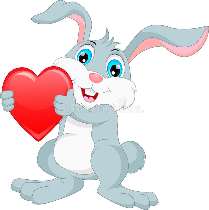 Happy rabbit cartoon stock vector. Illustration of holiday - 69986545