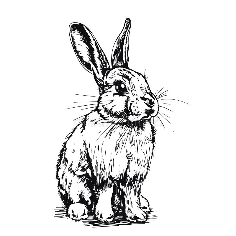 Rabbit Sketch Vector Stock Illustrations – 27,186 Rabbit Sketch Vector ...