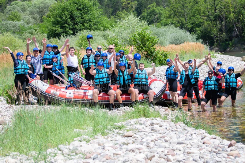 Rafting team unity stock image. Image of nautical, life - 10531503