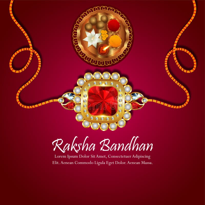 Happy Raksha Bandhan Celebration Background Stock Illustration ...