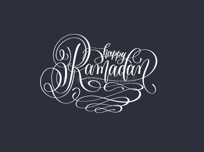 Happy Ramadan Design for Greeting Card Stock Vector - Illustration of ...