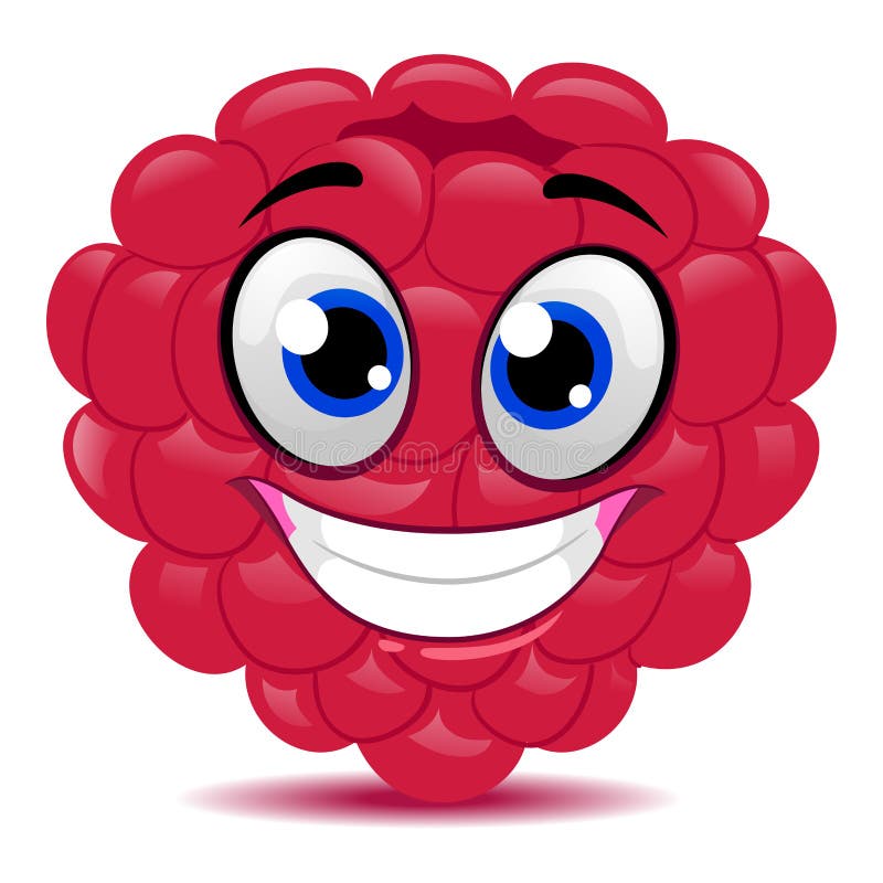 Happy Raspberry Mascot stock vector. Illustration of blackberry - 84001726