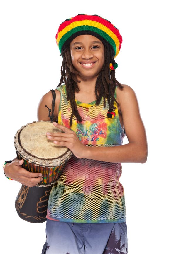 Happy rasta boy portrait stock photo. Image of bang, colorful - 22238076