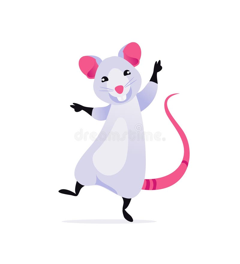 Rat Waving stock vector. Illustration of cartoon, vector - 7494689