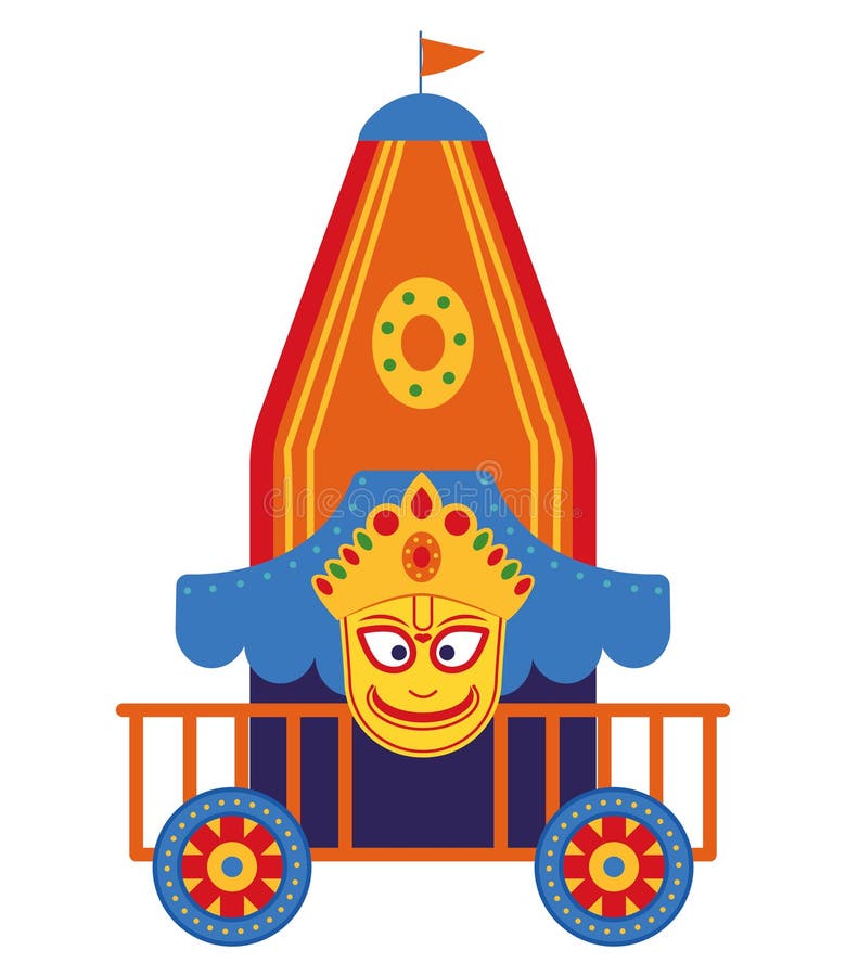 Happy rath yatra festival stock vector. Illustration of deity - 357597254