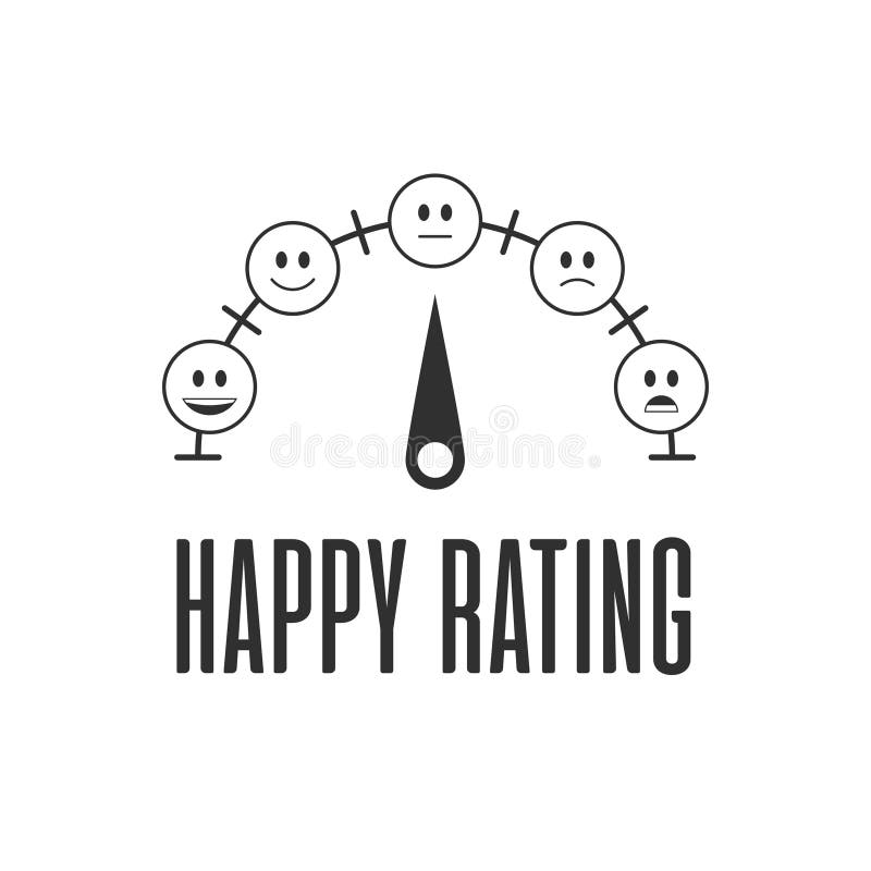 Happy rating vector stock vector. Illustration of feedback - 310160531