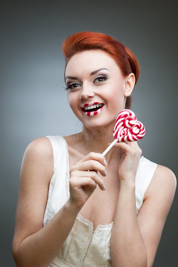575 Red Haired Girl Candy Stock Photos - Free & Royalty-Free Stock ...