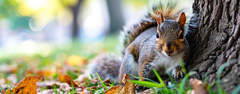Happy Red Squirrel in Park during Summer Stock Image - Image of summer ...