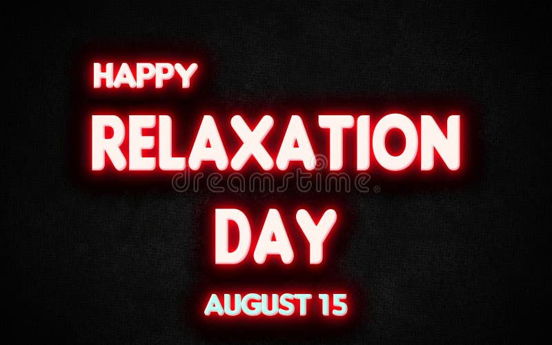 National Relaxation Day Stock Illustrations – 295 National Relaxation ...