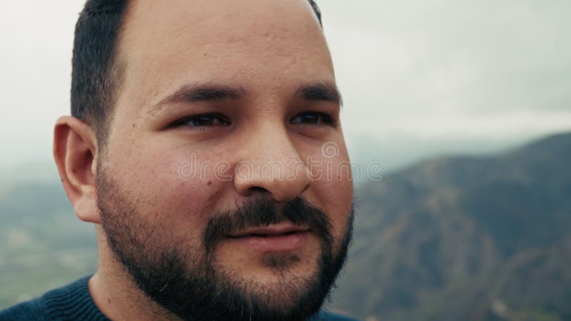 Happy Relaxed Man with a Large Smile Stock Video - Video of enjoy ...