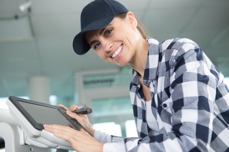 Happy Repairer Fixing Printer Stock Photo - Image of professional ... Happy Repairer Fixing Printer Stock Photo - Image of professional ...