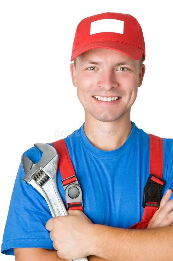 Happy Repairman Worker Serviceman Stock Image - Image of serviceman ...