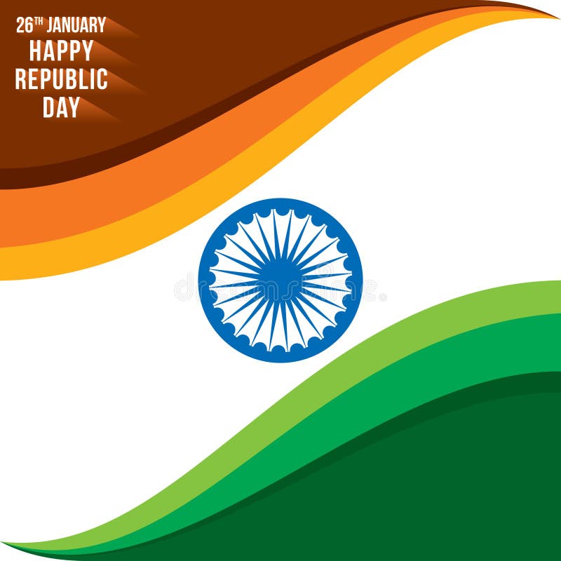 Happy republic day banner stock vector. Illustration of nationalism ...