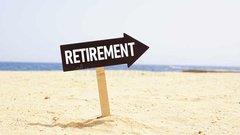 Happy Retirement Banner for Retirement Insurance Plan Stock Image ...