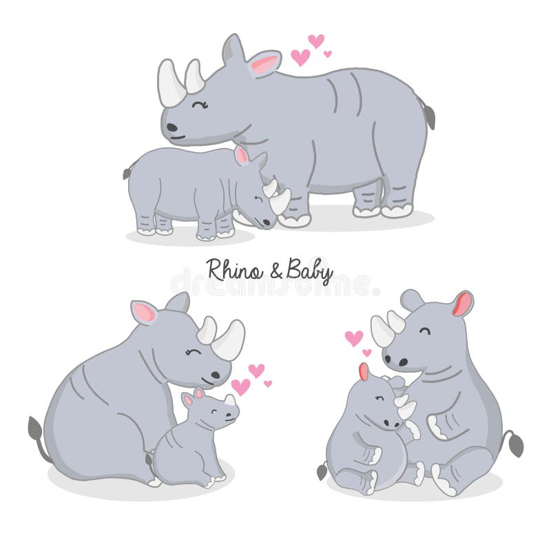 Cute Baby Rhino Stock Illustrations – 2,477 Cute Baby Rhino Stock ...