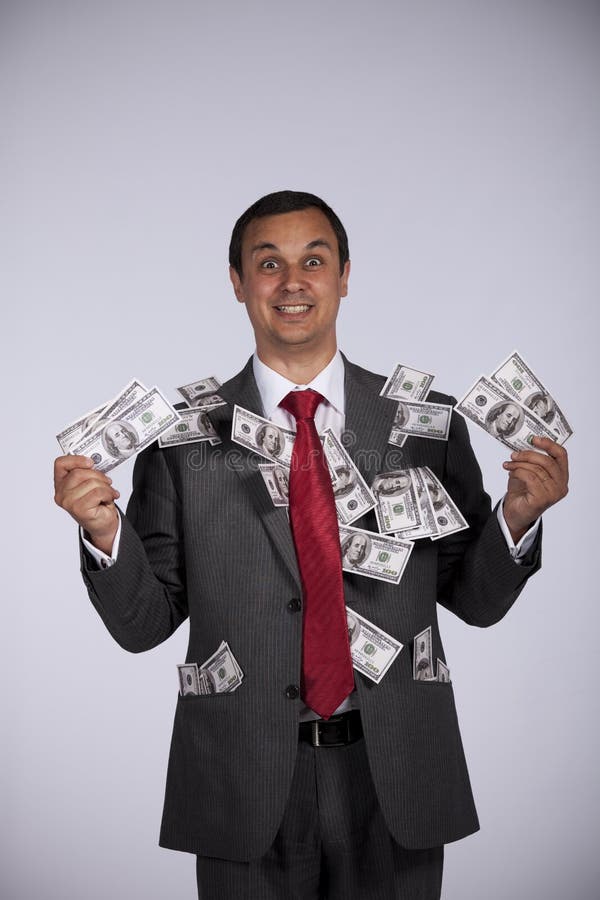 Happy rich businessman stock image. Image of businessman - 16110963