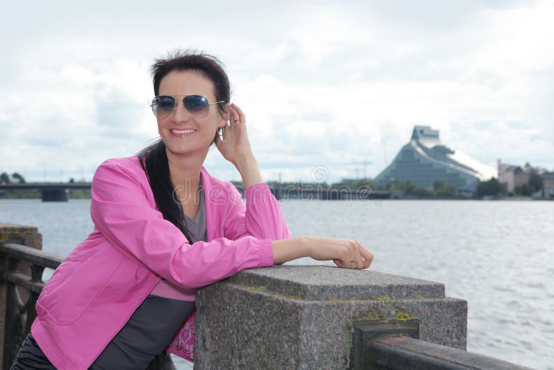 Happy riga stock photo. Image of town, fashion, blue - 43941670