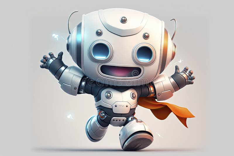 Happy Robot Family Hugging. Robots Parents and Children Together ...