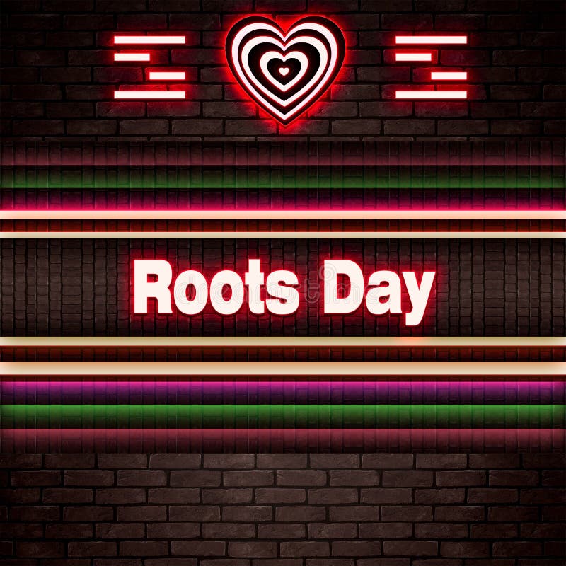 December Month , Roots Day, Text Effect on Bricks Background Stock ...
