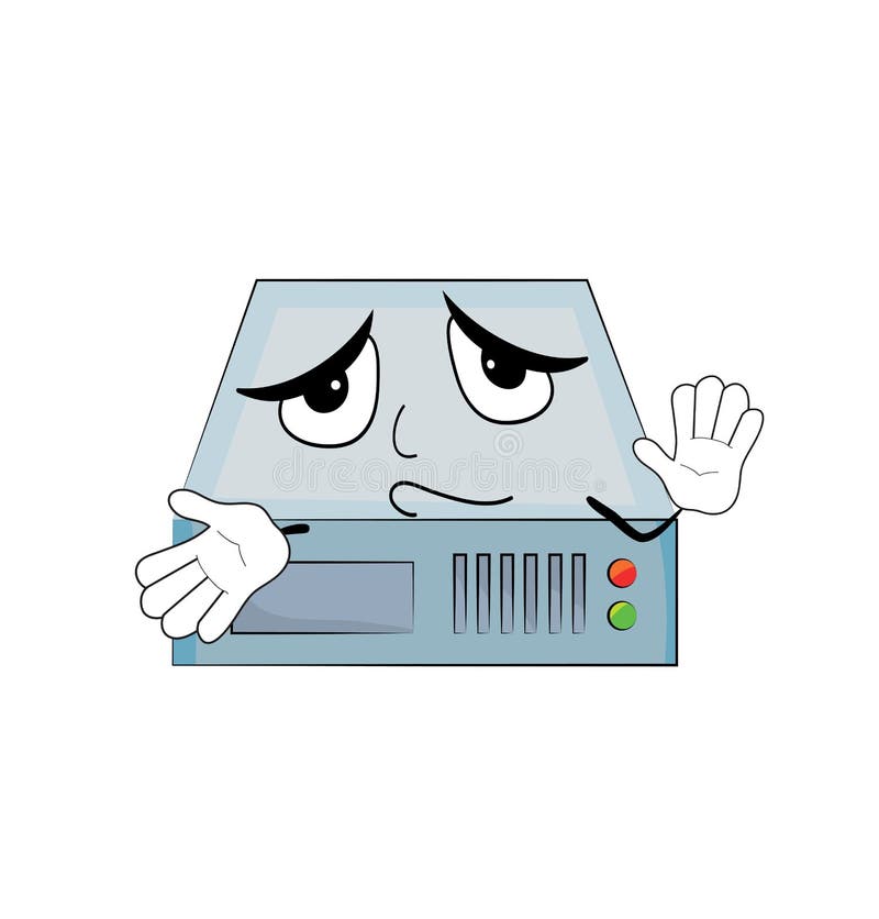 Router cartoon stock illustration. Illustration of white - 85566707