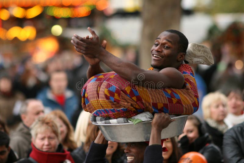 Happy Rubber Man editorial photography. Image of performers - 17171987