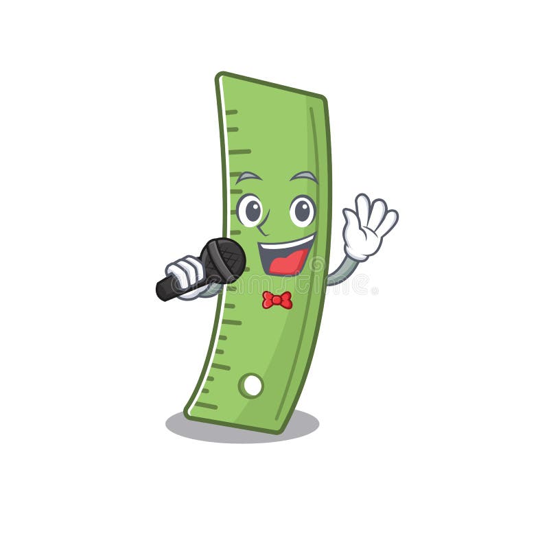 Happy Ruler Cartoon School Supplies Stock Vector - Illustration of ...