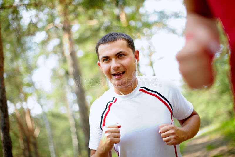 Happy run stock image. Image of moving, energetic, jogger - 23637907