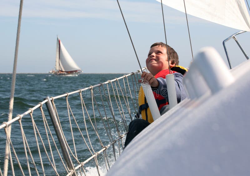 Happy sailor stock image. Image of sailing, boat, male - 5327973