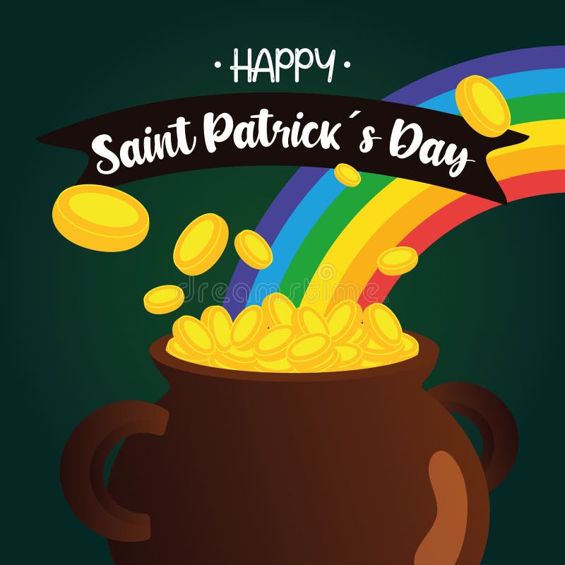 Happy Saint Patrick Day Poster Vector Stock Illustration - Illustration ...