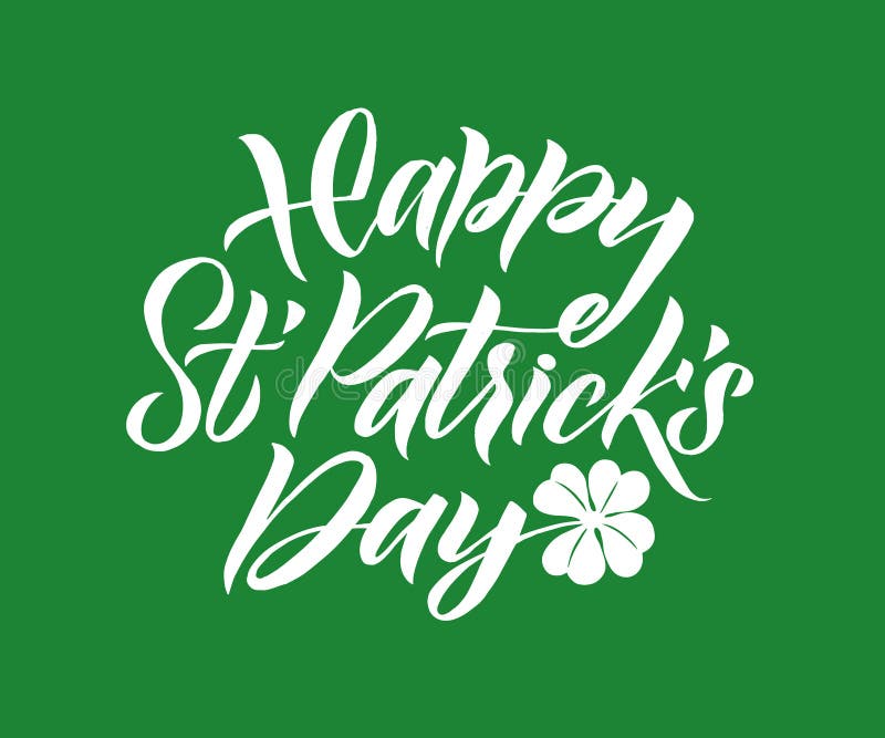 Typography St Patricks Day Vector Illustration Stock Vector