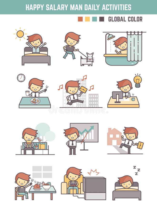Workday Vector Stock Illustrations – 1,084 Workday Vector Stock ...
