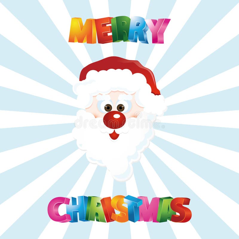 Happy Santa stock illustration. Illustration of surprise - 16477366