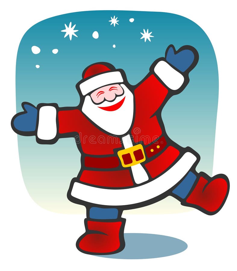 Happy Santa Claus Postman with Christmas Letters Stock Vector ...