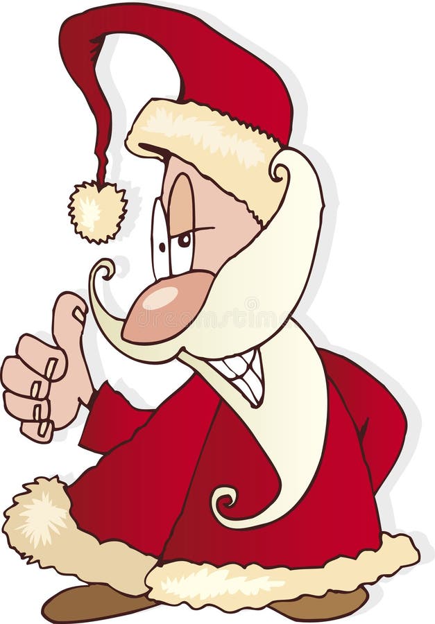 Happy santa claus stock vector. Illustration of santa - 7045489
