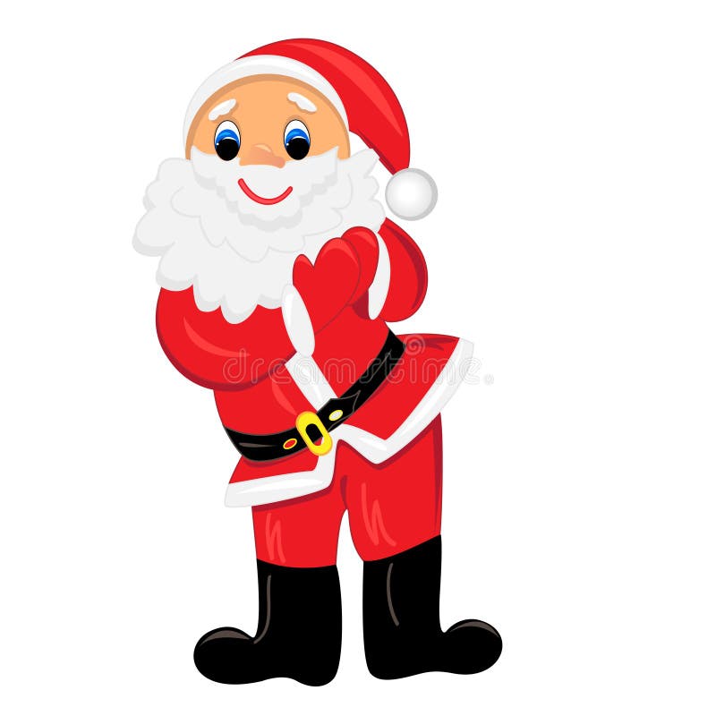 Confused Santa stock vector. Illustration of beard, vector - 3743670
