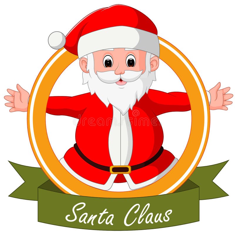 Happy Santa Claus stock vector. Illustration of modern - 102743001