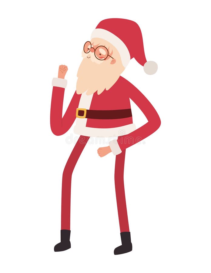 Happy santa claus stock vector. Illustration of cute - 260613830