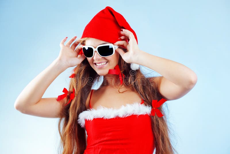 Happy Santa helper stock photo. Image of descriptive - 10993464
