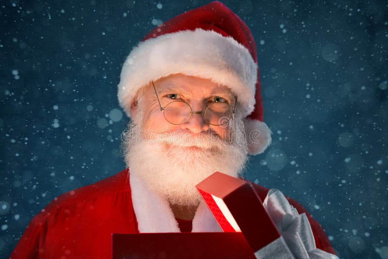 Happy Santa stock image. Image of miracle, human, happy - 46422245
