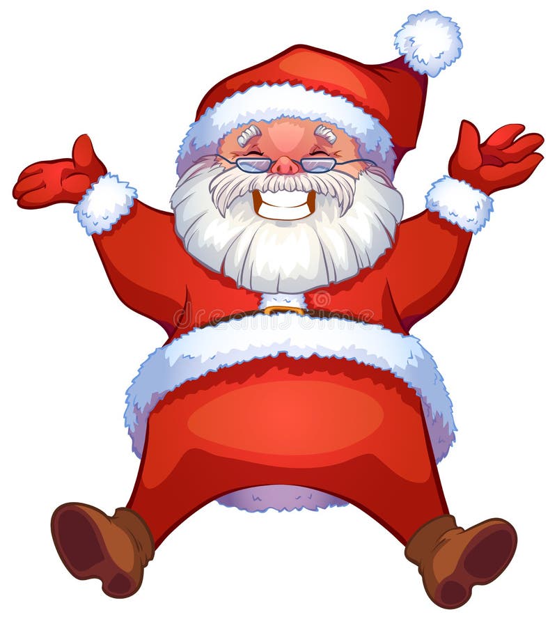 Happy santa stock vector. Illustration of santa, holidays - 35008951