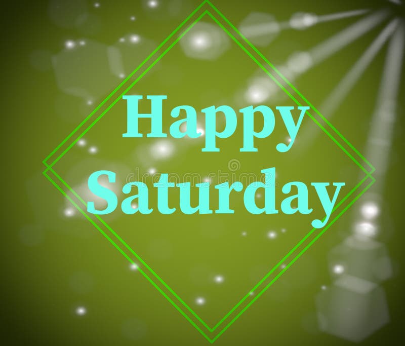 Happy Saturday Cartoon Text Clipart Stock Illustration - Illustration ...